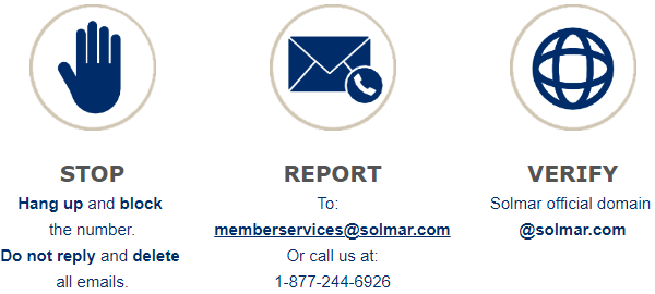 Membership Security Alert | August 2023 - Solmar Members Blog