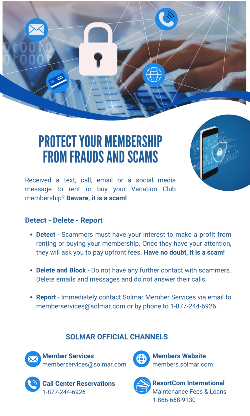Membership Security Alert | April 2024 - Solmar Members Blog